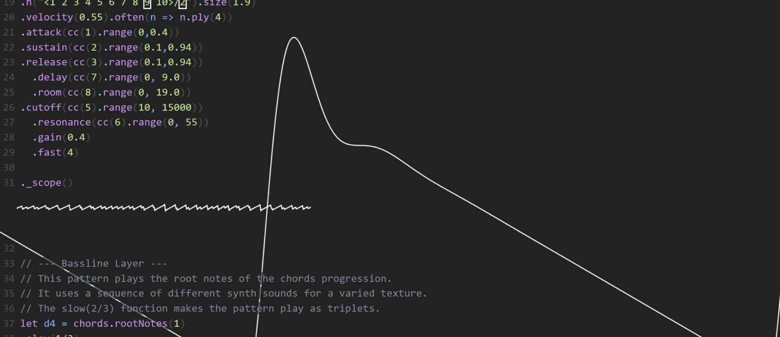 music livecoding with STRUDEL + live midi controls – TURBOFLIP